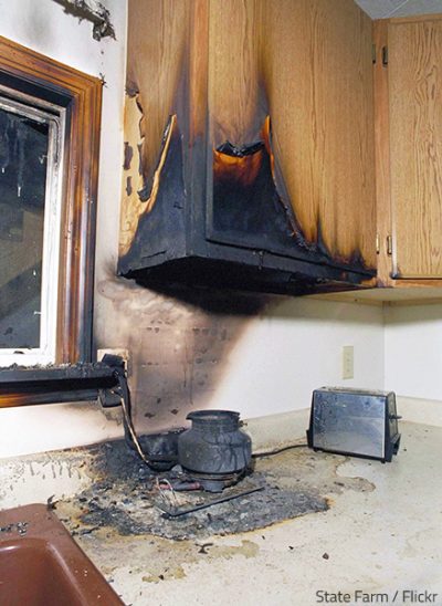 Restoring Kitchen Fire Damaged Furniture