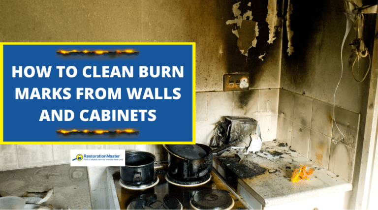 How to Clean Burn Marks from Walls and Cabinets in the Kitchen